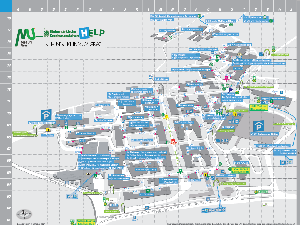 Anreisen und Parken - LKH-Univ. Klinikum Graz